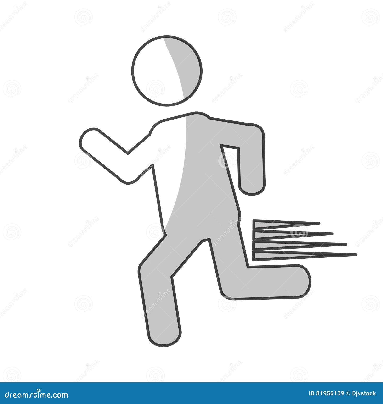 Running Pictogram Icon Image Stock Vector - Illustration of symbol ...