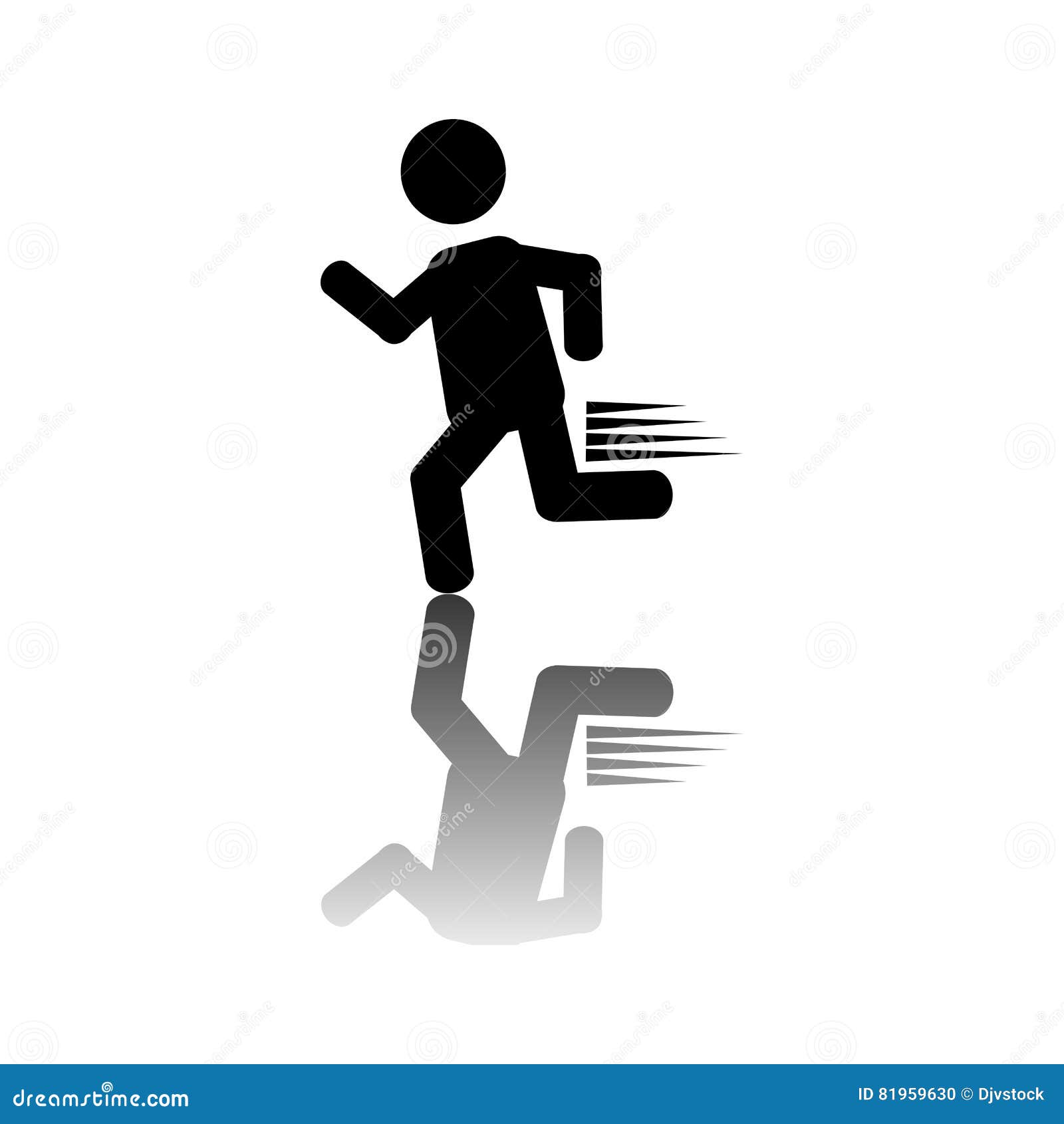 Running Pictogram Icon Image Stock Vector - Illustration of sport, icon ...
