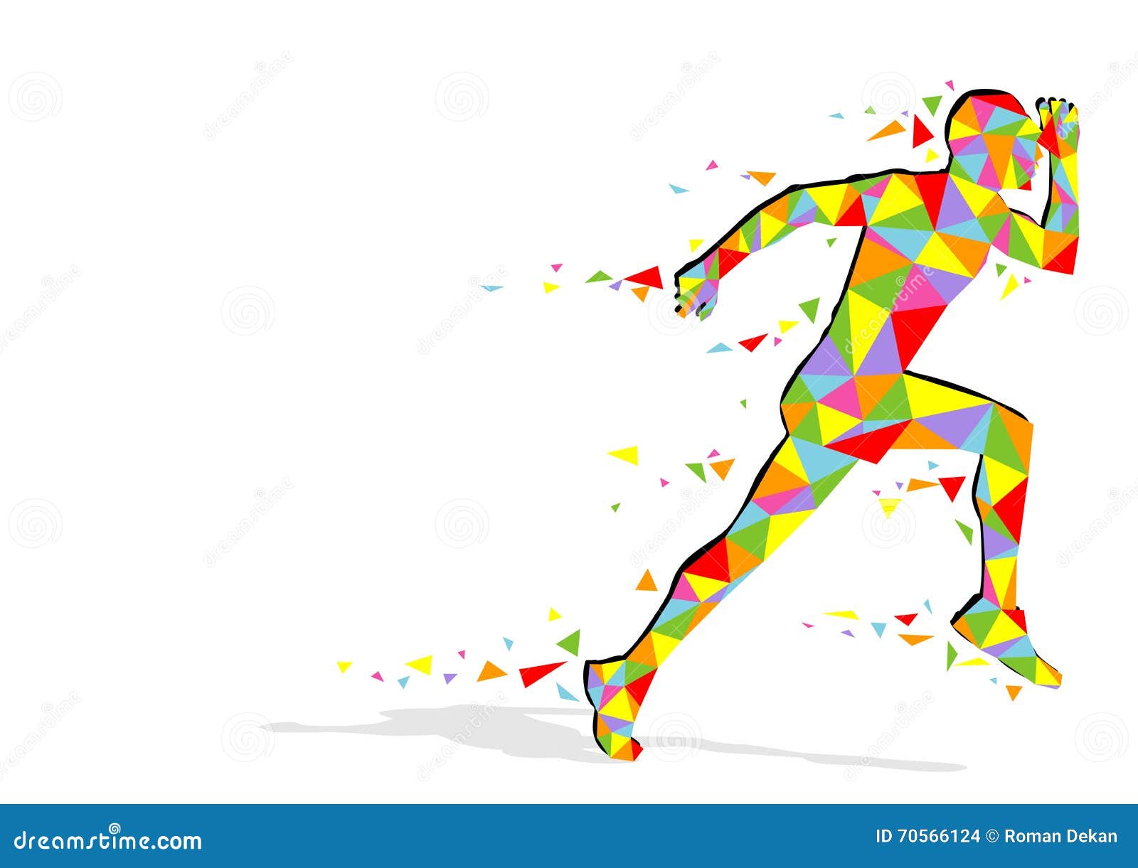 Pixel Art Running Man For Game And Design Royalty-Free Stock ...