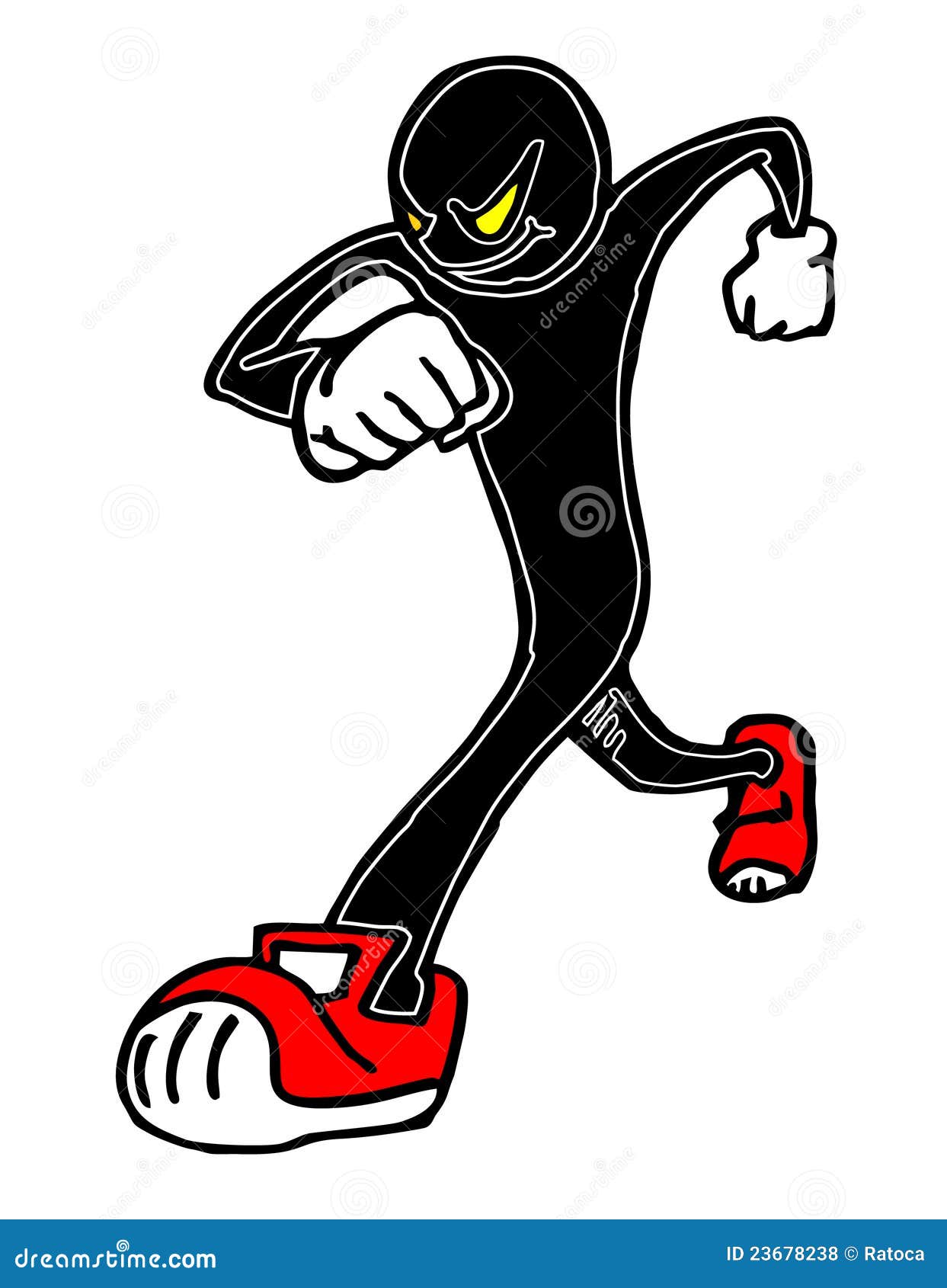 Running puppet stock vector. Illustration of competition - 23678238