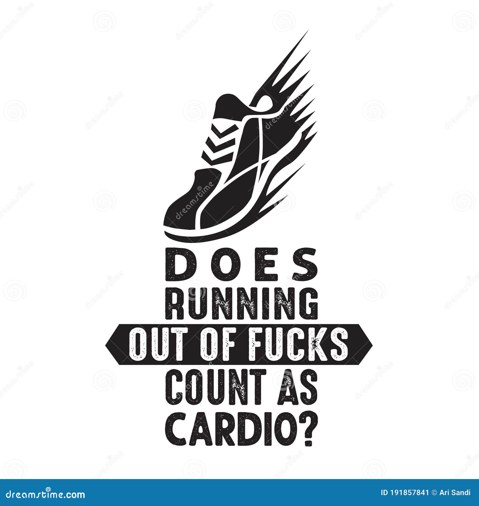 Running Quotes, Saying and Slogan Good for Poster Stock Illustration ...