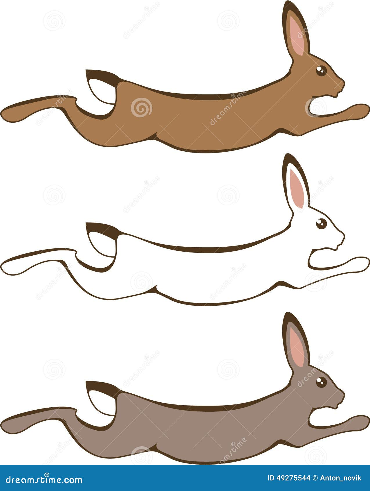 Running Rabbit Clip Art