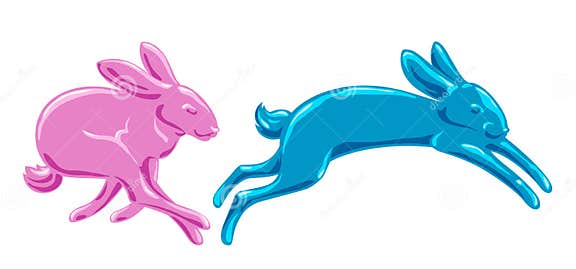 Running rabbit stock vector. Illustration of rabbit - 166028117