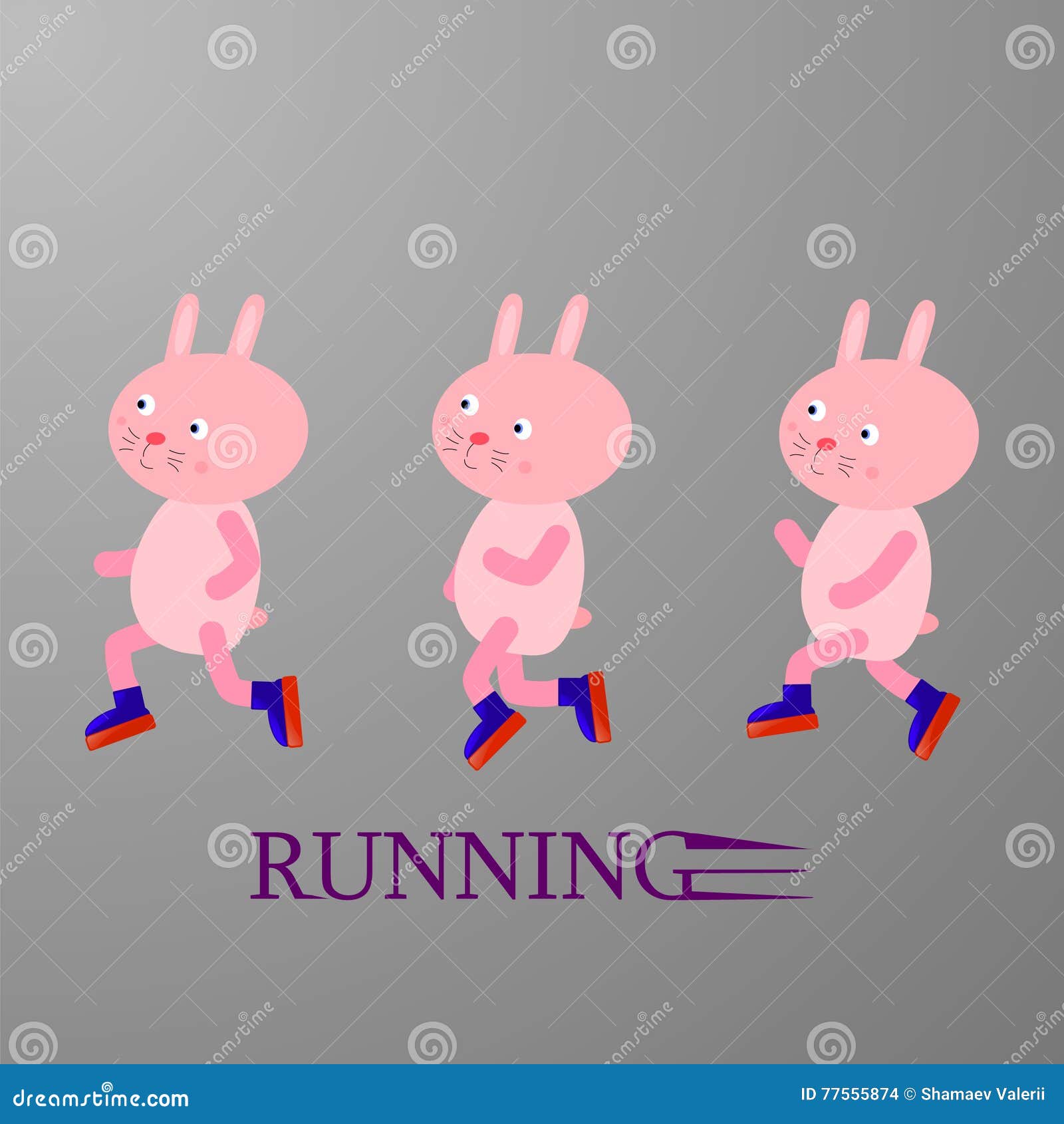 Running Rabbits Stock Illustrations – 646 Running Rabbits Stock ...
