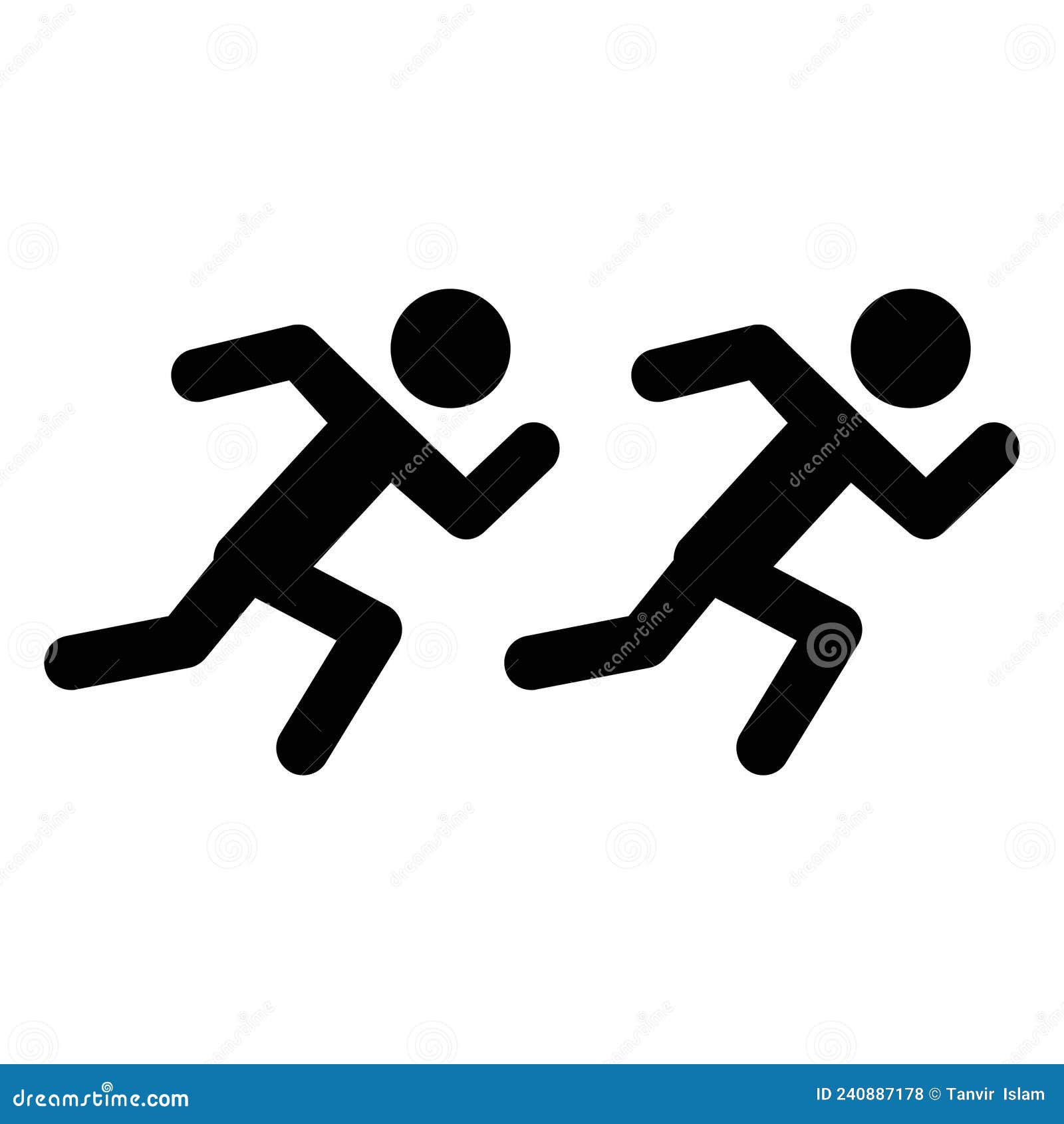 Running Race Icon stock illustration. Illustration of symbol - 240887178
