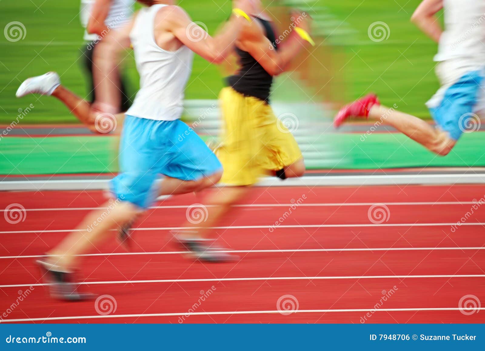 Running the Race (motion Blur) Stock Photo - Image of athlete, speed ...