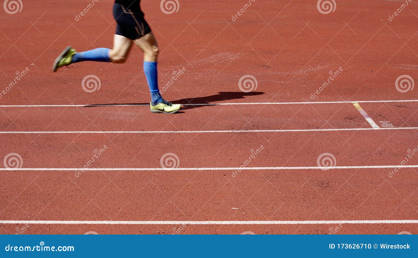 Running the race stock photo. Image of winning, blue - 173626710