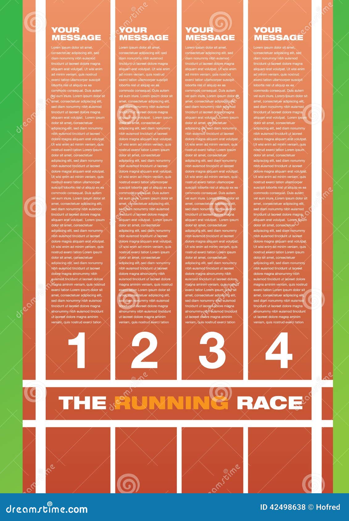 Running race track layout stock vector. Illustration of athletic - 42498638