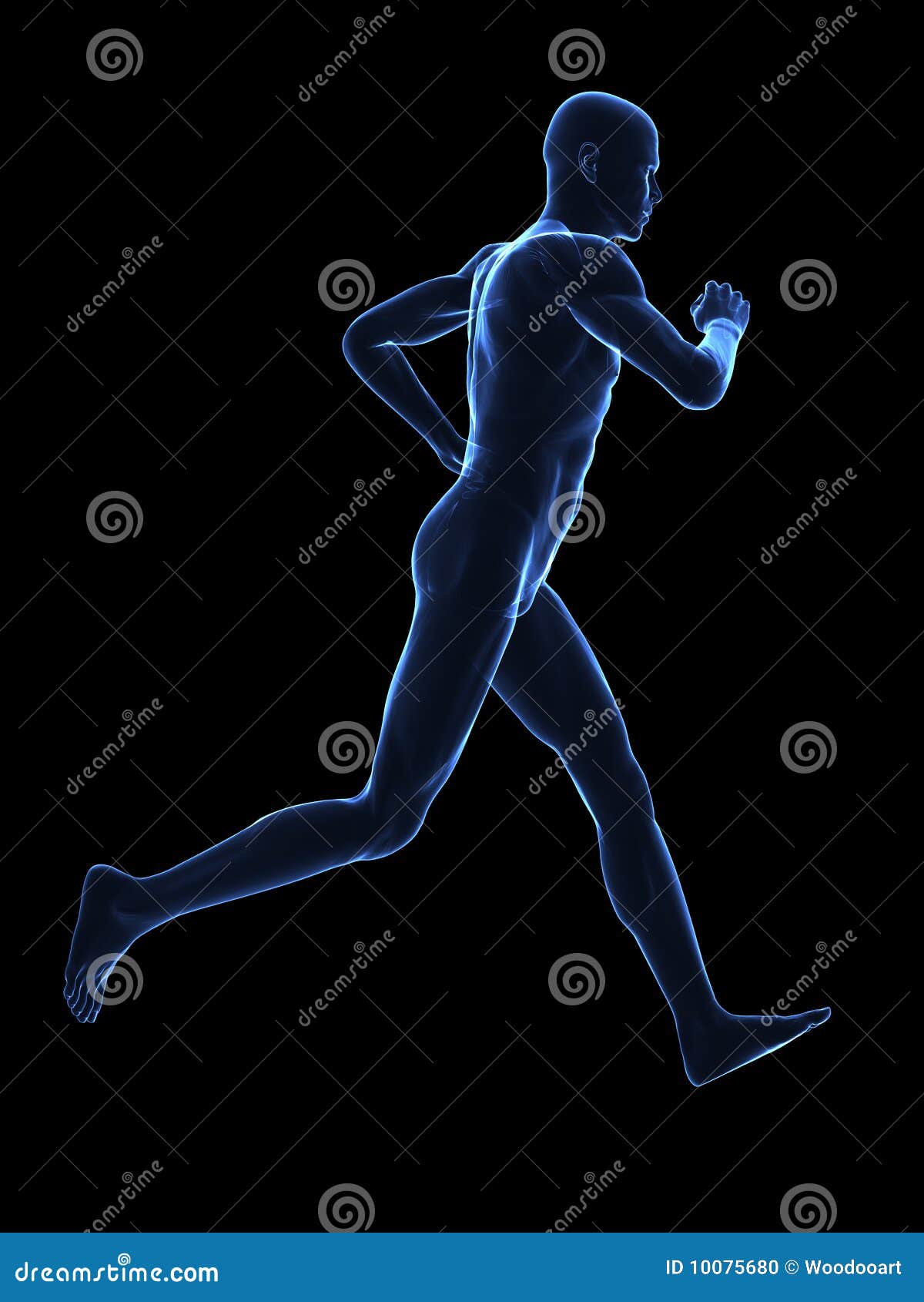 Running x ray man stock illustration. Illustration of science - 10075680