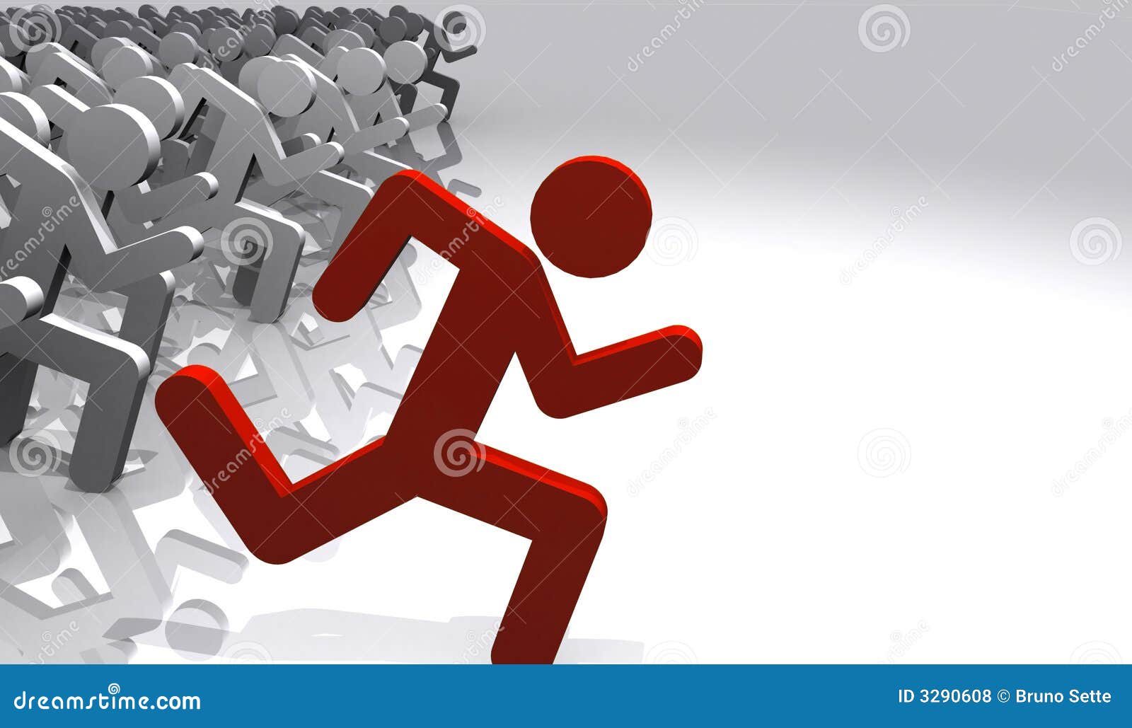 Running Red stock illustration. Illustration of confident - 3290608