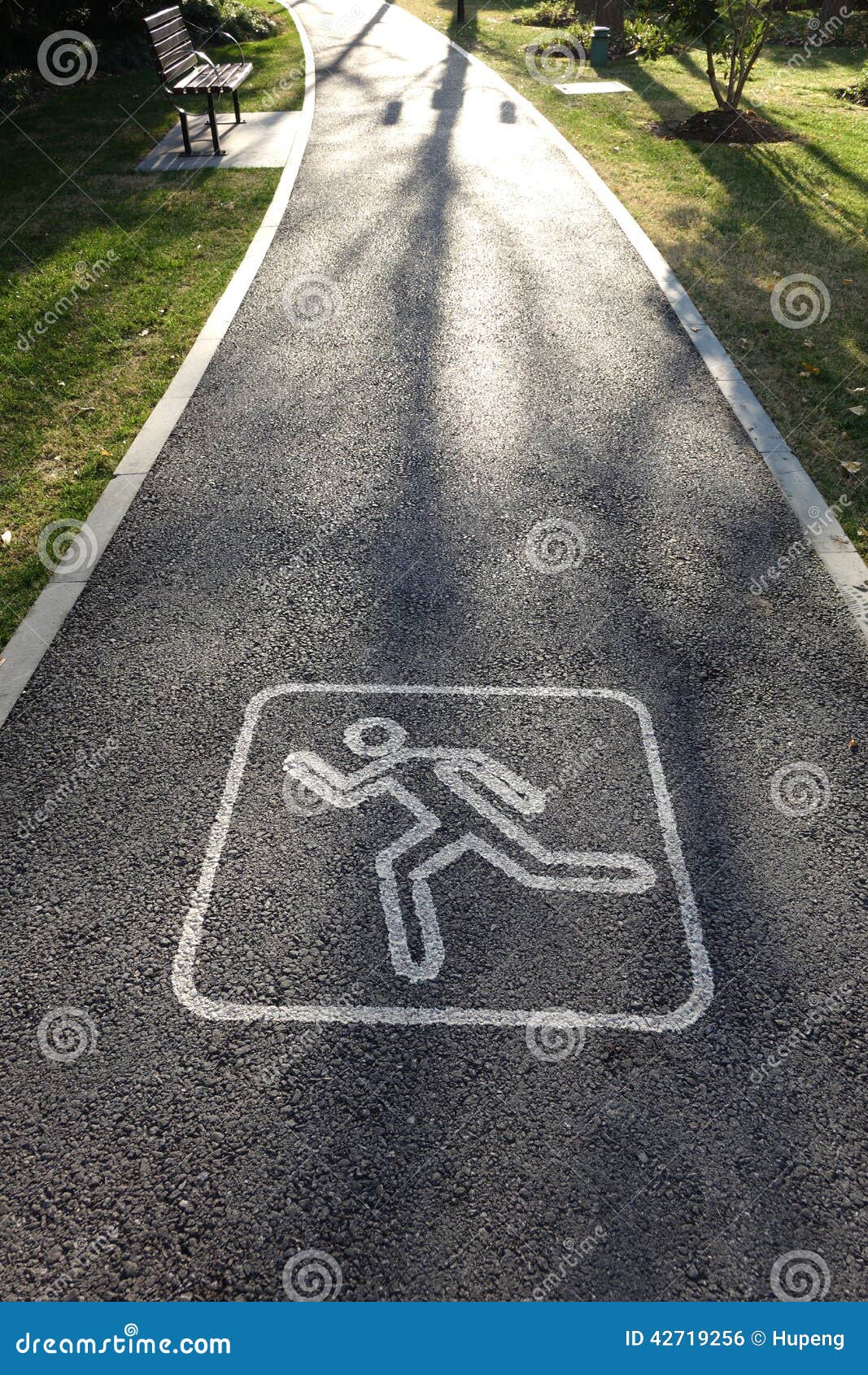 Running route sign stock photo. Image of direction, lifestyle - 42719256