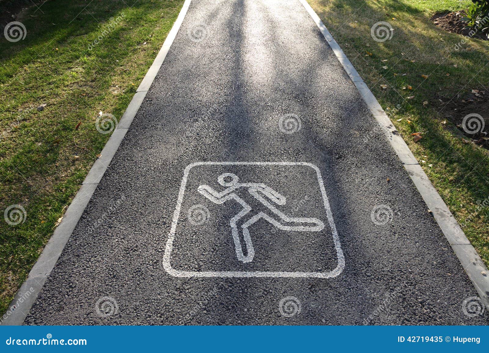 Running route sign stock image. Image of city, direct - 42719435