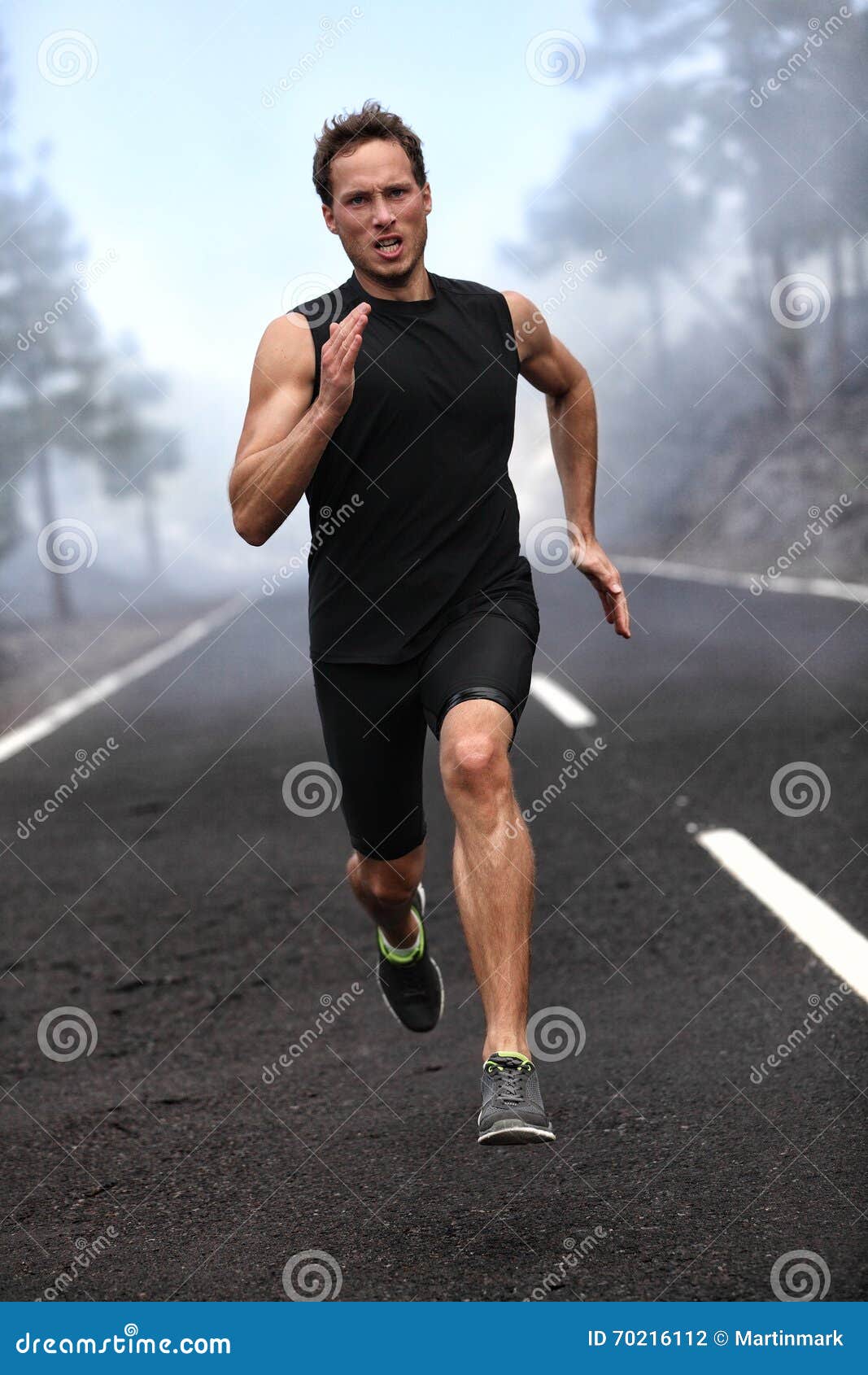 Running Runner Man Sprinting Workout on Road Stock Photo - Image of ... Running Runner Man Sprinting Workout on Road Stock Photo - Image of ...