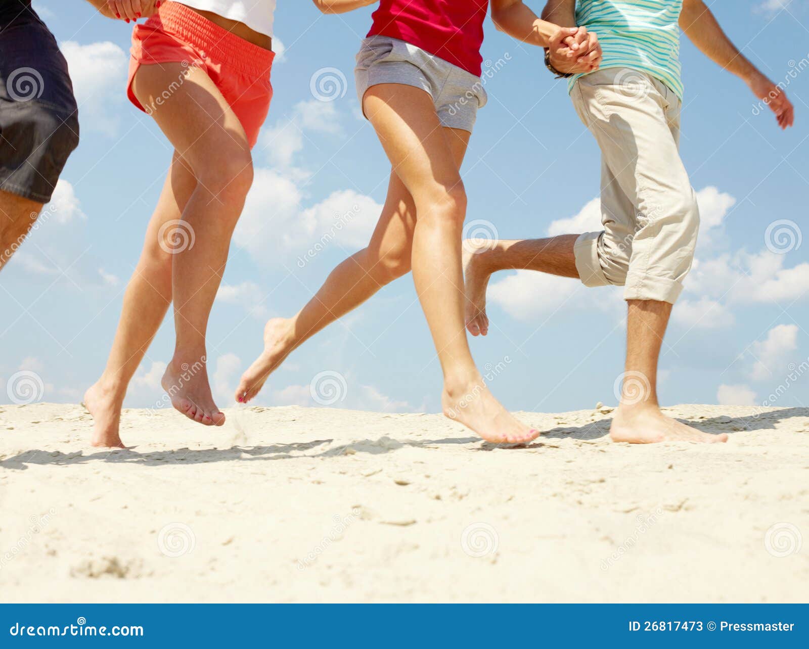 Running on sand stock image. Image of couple, adult, outdoor - 26817473