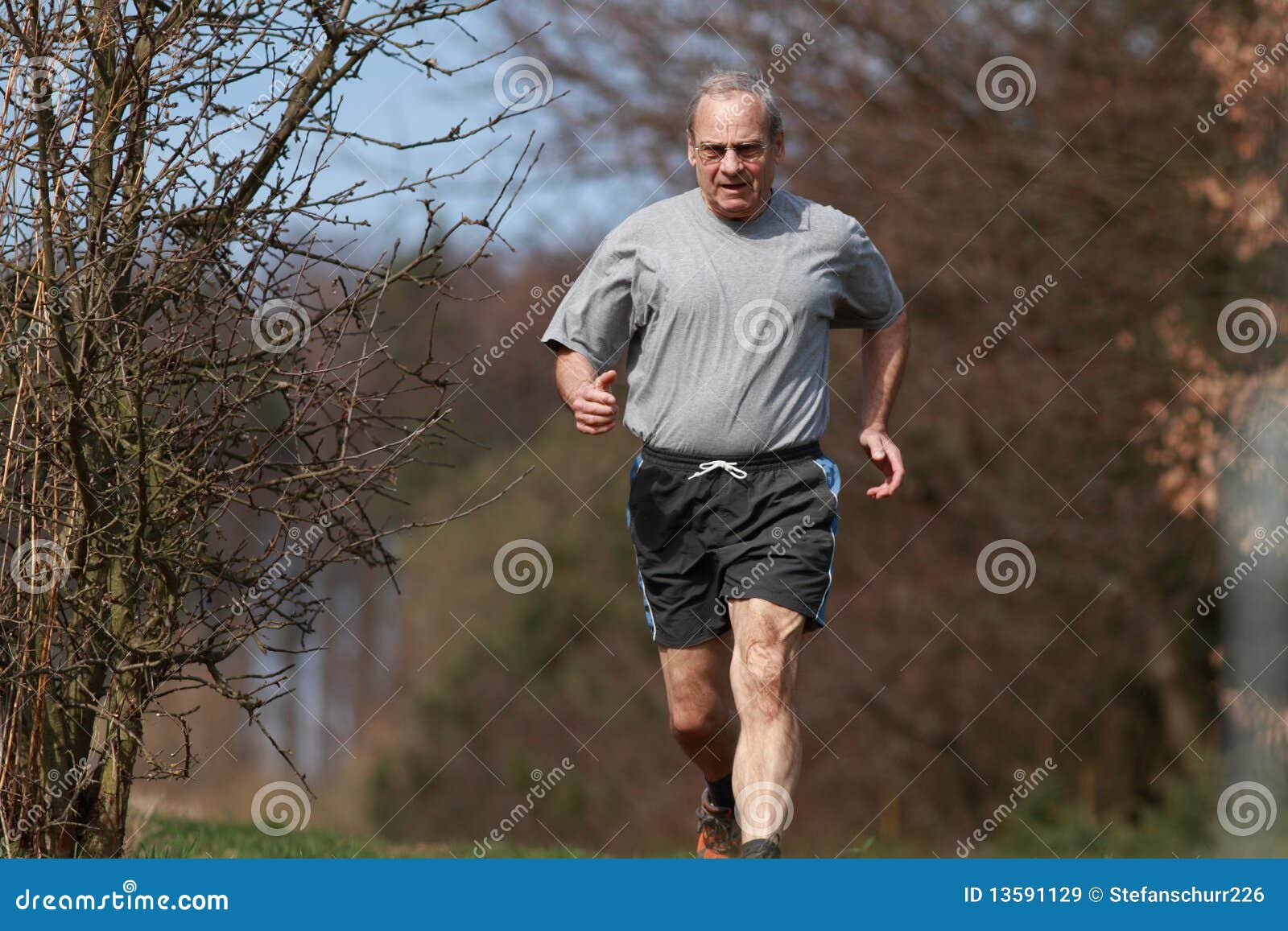 Running senior stock image. Image of dynamic, healthy - 13591129