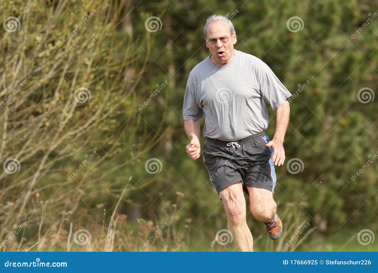 Running senior stock image. Image of outdoors, recreation - 17666925