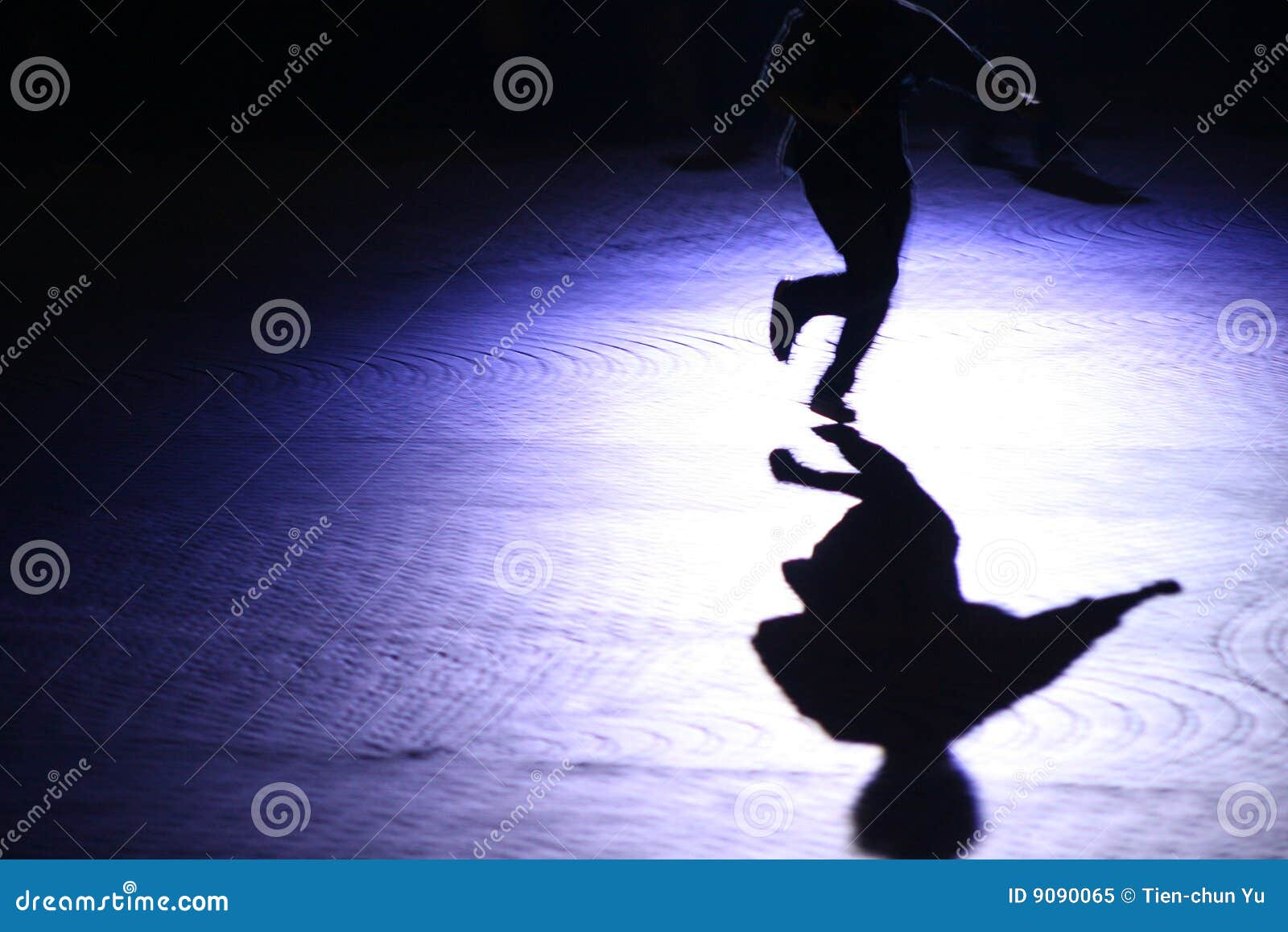 Running shadow stock image. Image of spotlight, dance - 9090065