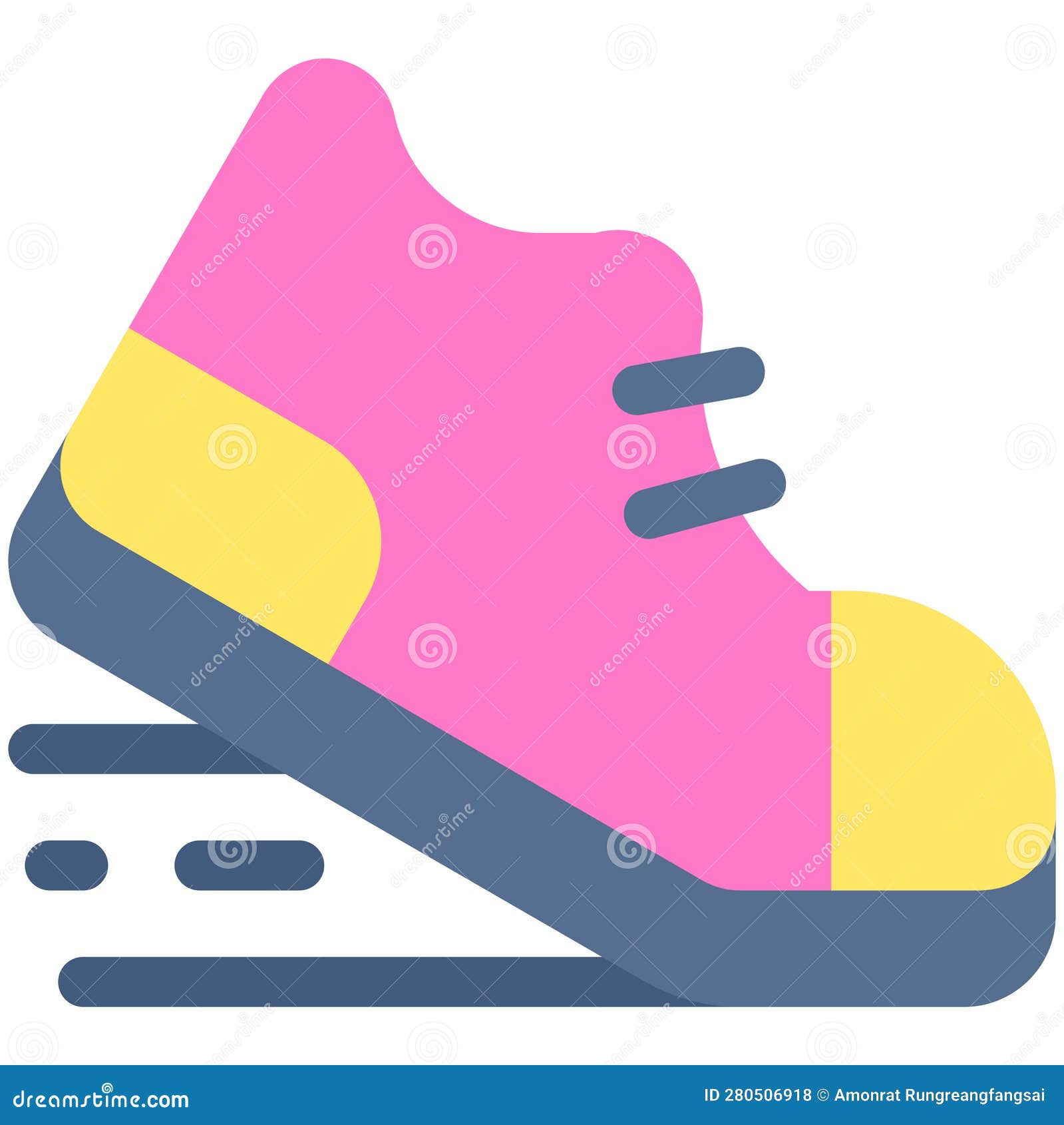 Running Shoe Icon, Marathon Related Vector Stock Vector - Illustration ...