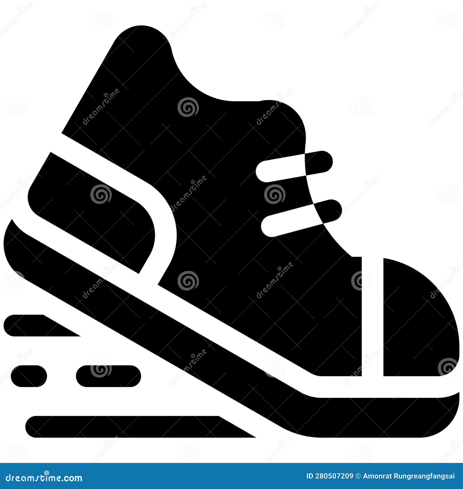 Running Shoe Icon, Marathon Related Vector Stock Vector - Illustration ...