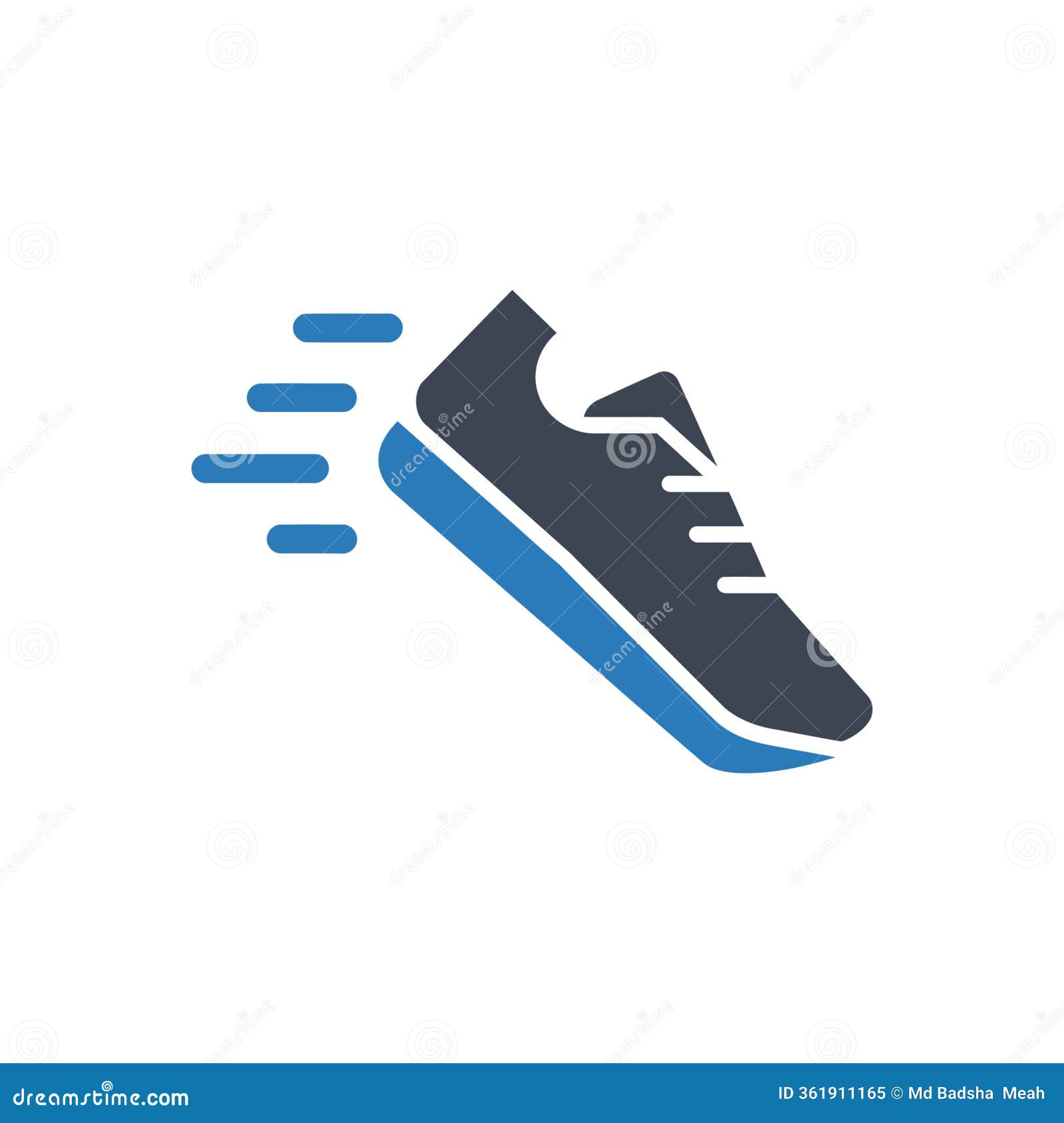 Running Shoe Icon stock illustration. Illustration of shoe - 361911165