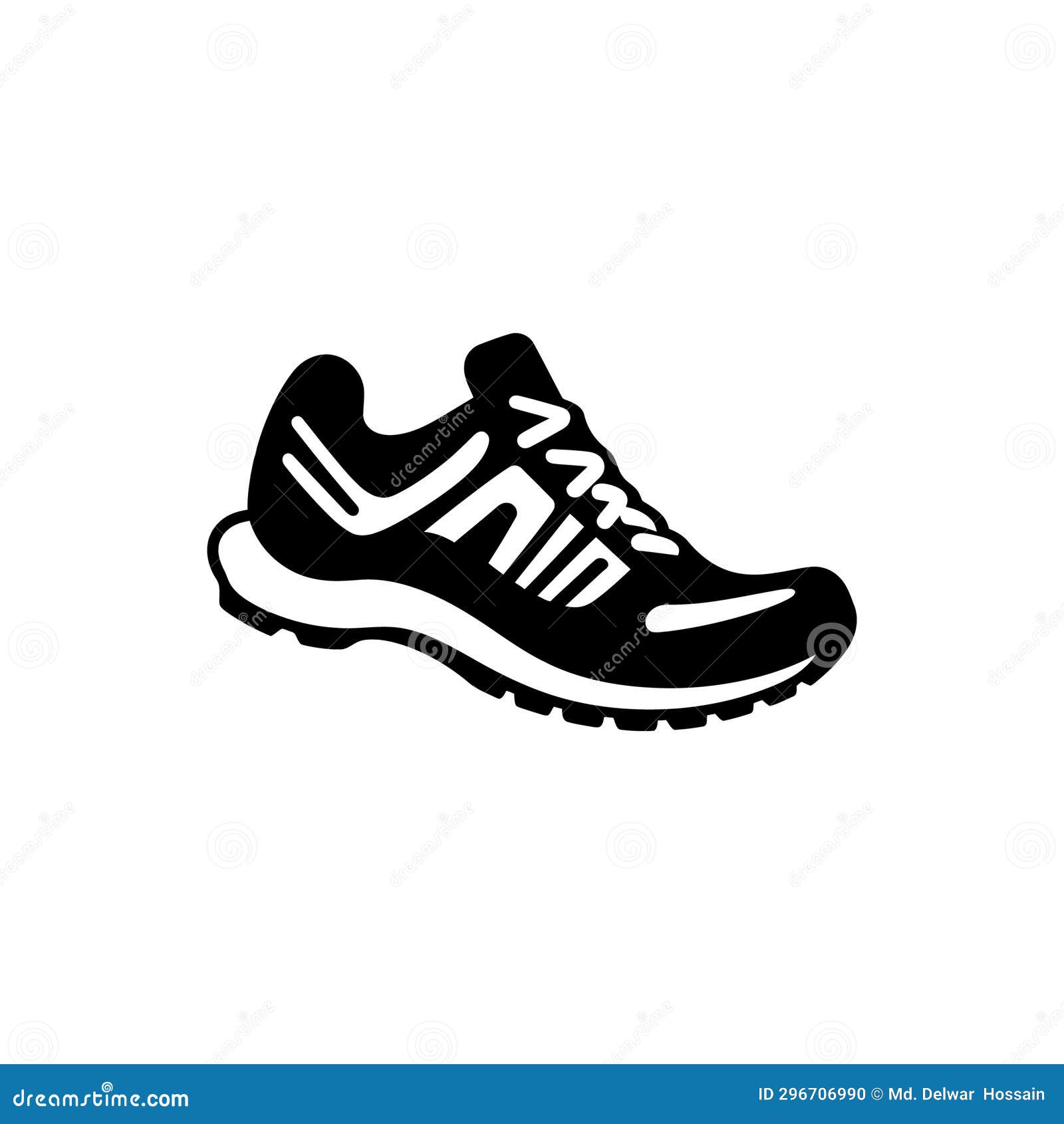 Running Shoe Icon stock vector. Illustration of sign - 296706990