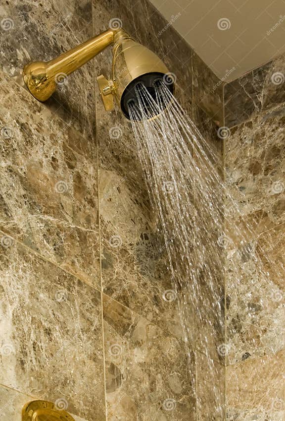 Running shower stock photo. Image of bathroom, washroom - 5067980