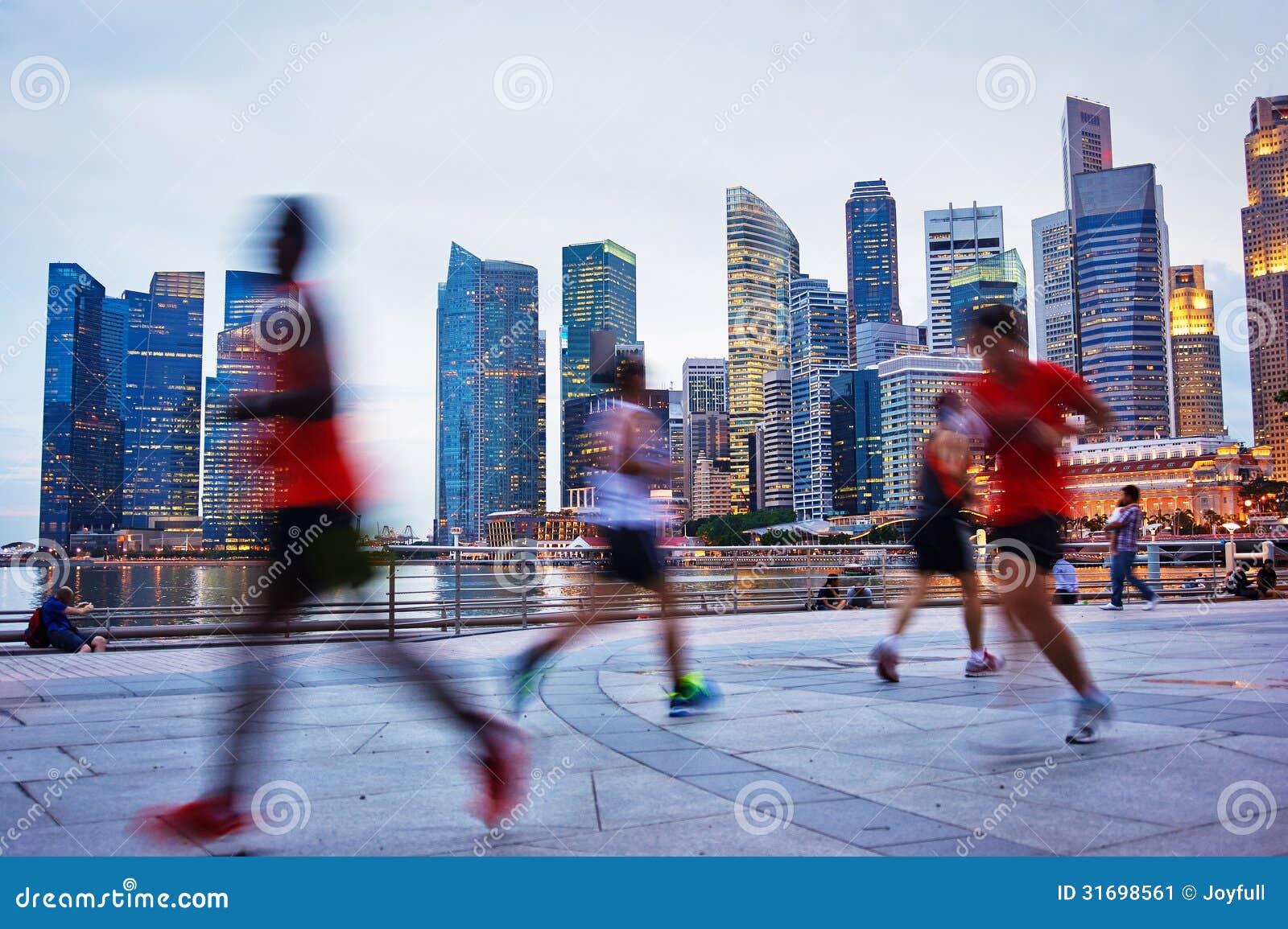 Running Singapore stock image. Image of outdoors, downtown - 31698561