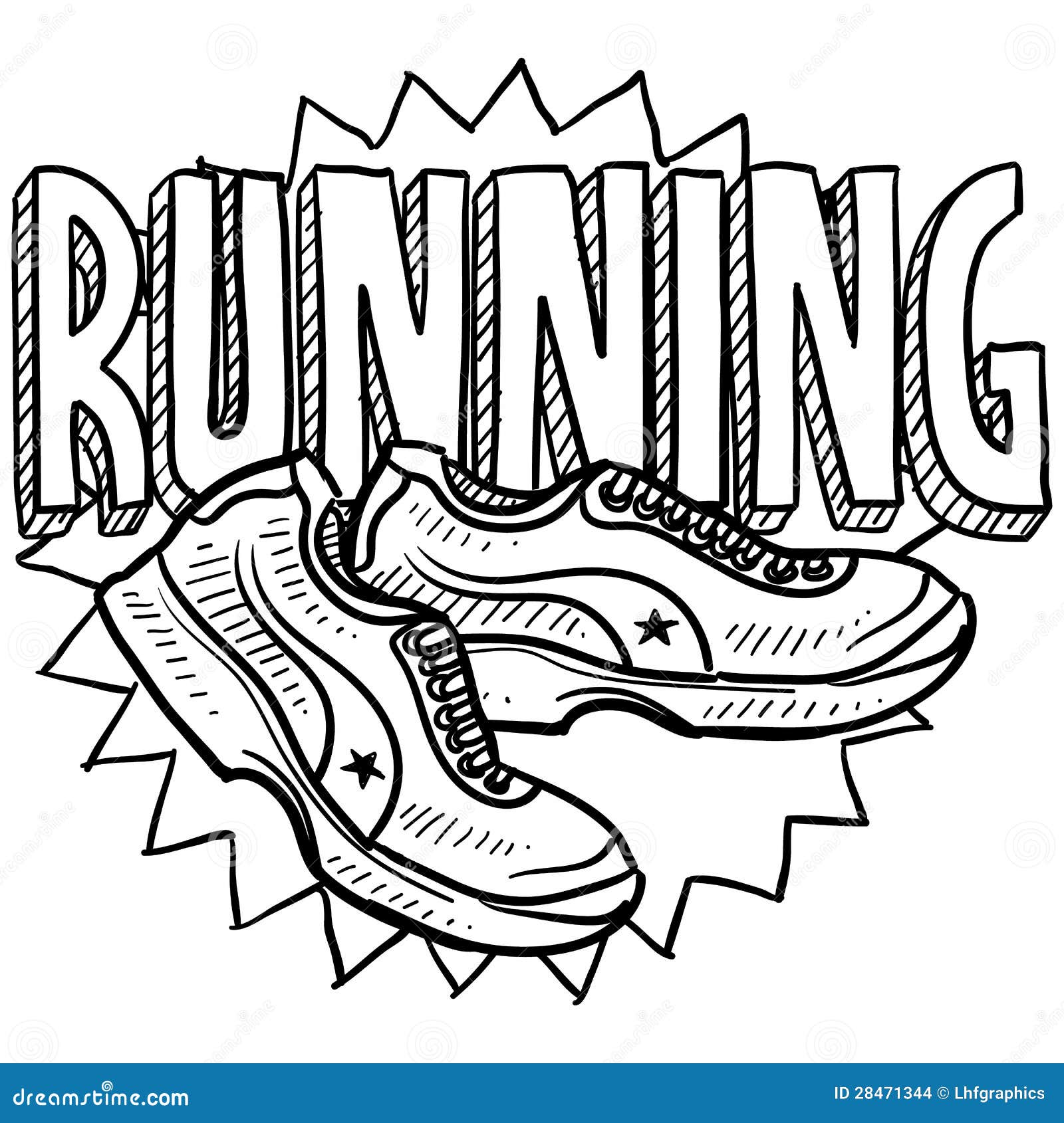 Running Sketch Stock Images - Image: 28471344