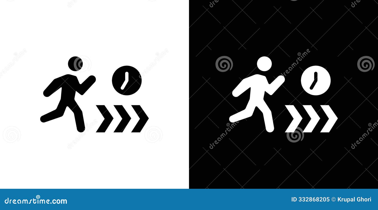 Running Speed Icon Logo Set Vector Stock Vector - Illustration of ...