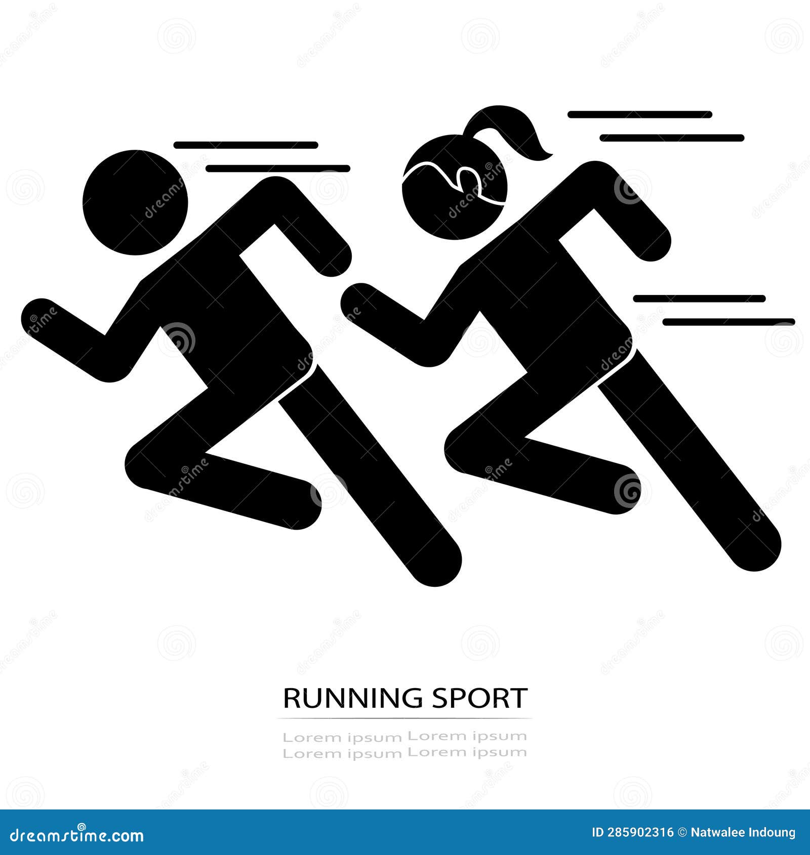 Running Sport Icon, Rush Icon Vector Stock Illustration - Illustration ...