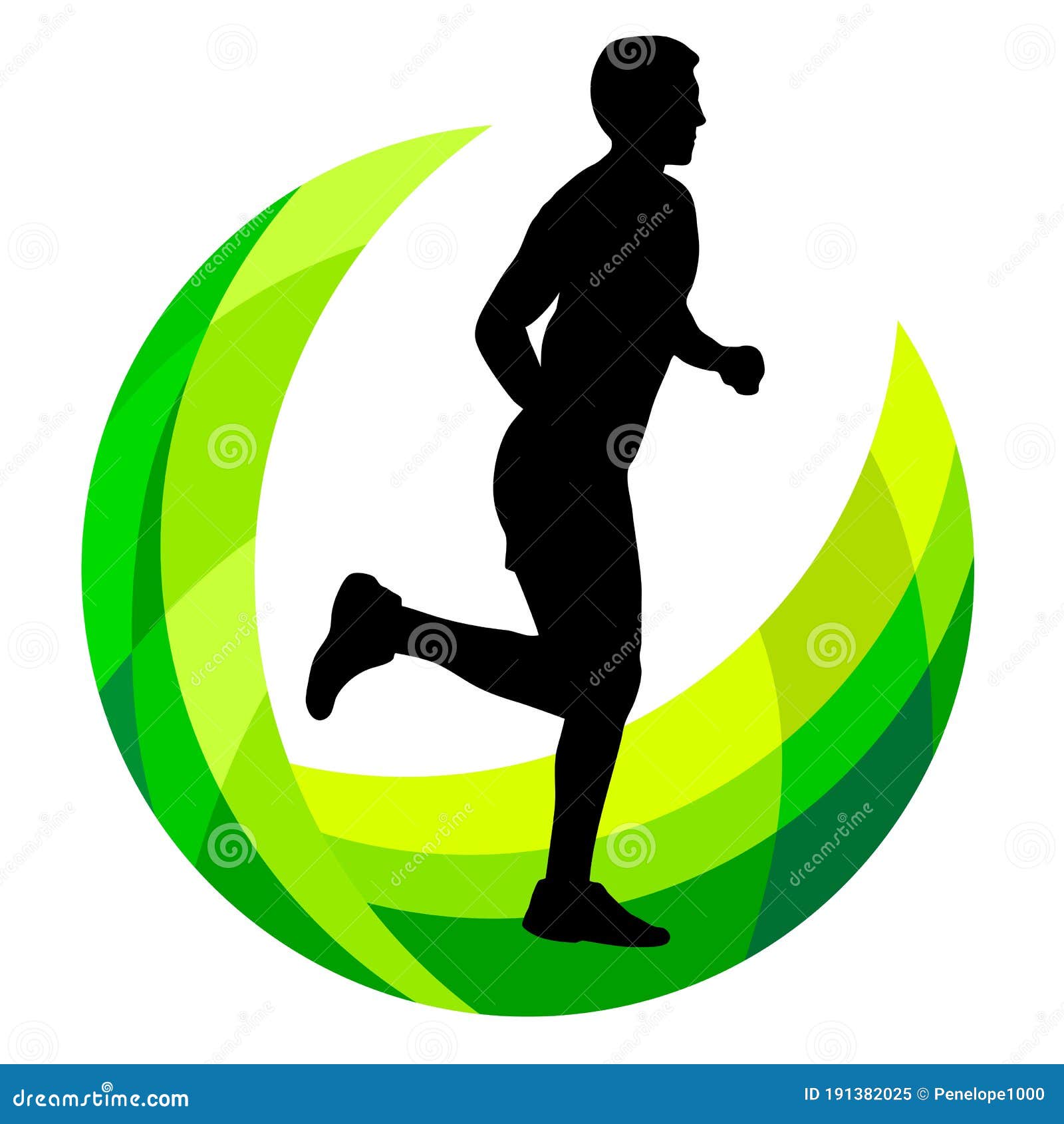 Running Sport Logo in Vector Quality. Stock Vector - Illustration of ...