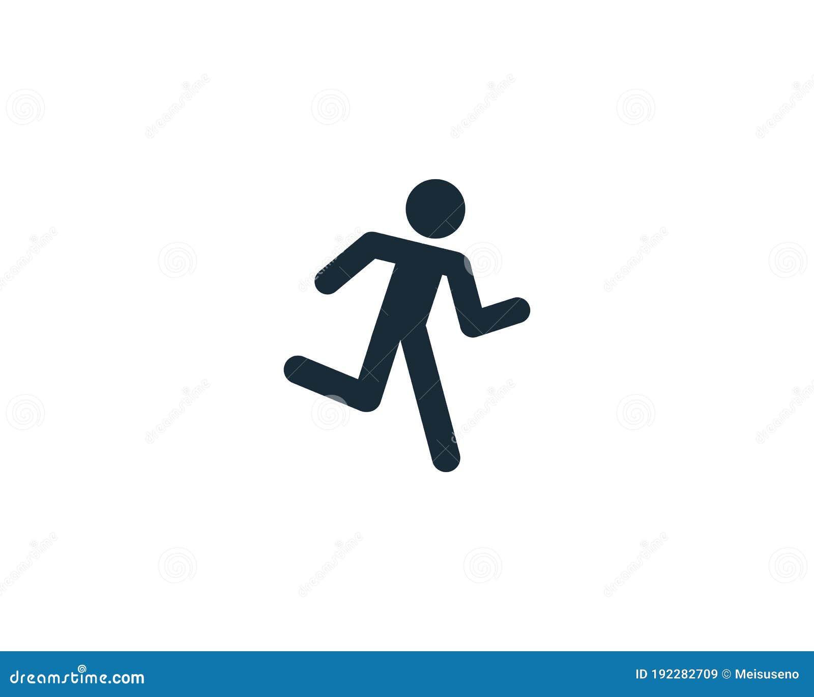 Running Stick Man Icon Vector Logo Template Illustration Design Stock ...