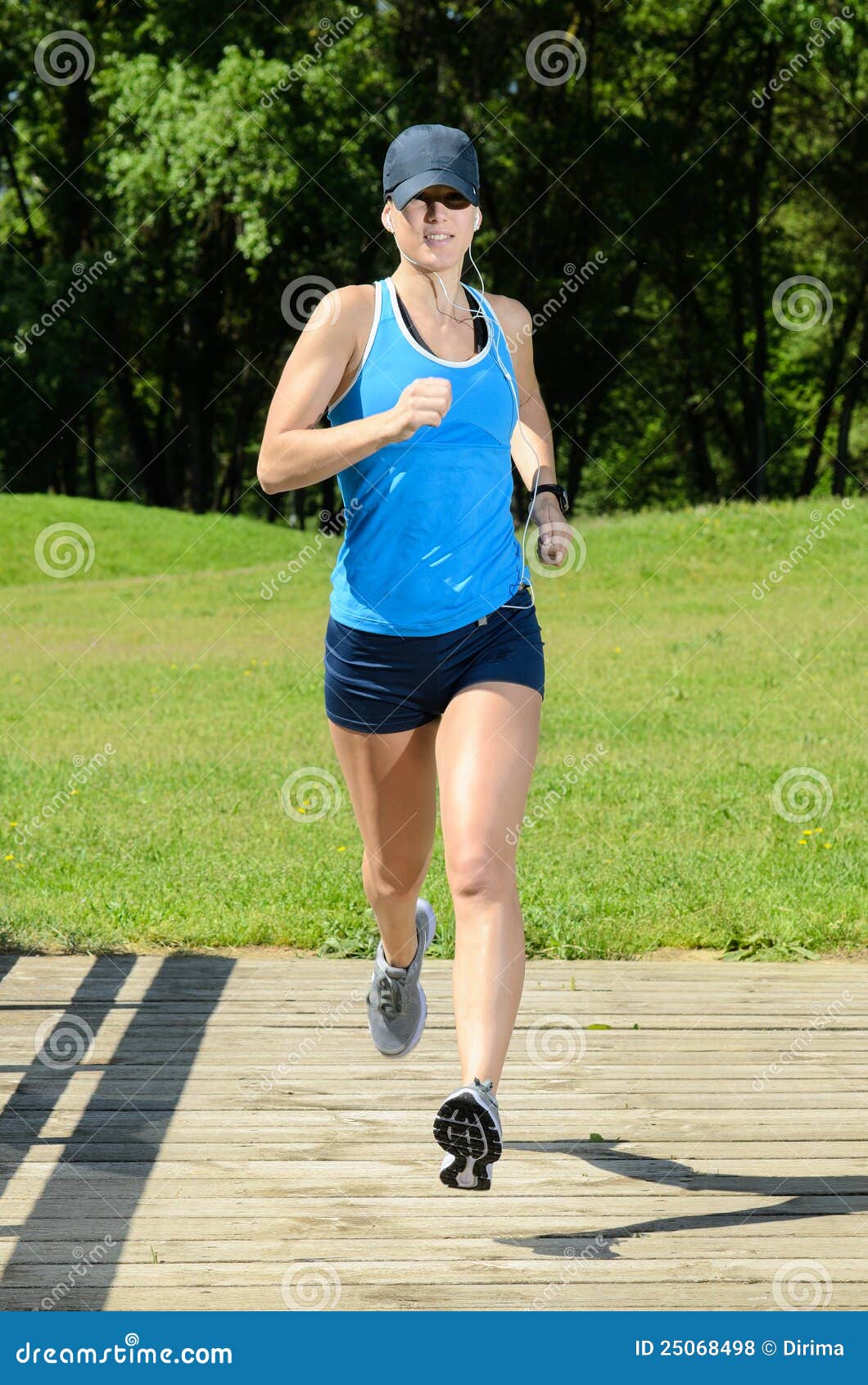 Running in summer stock photo. Image of beautiful, smile - 25068498