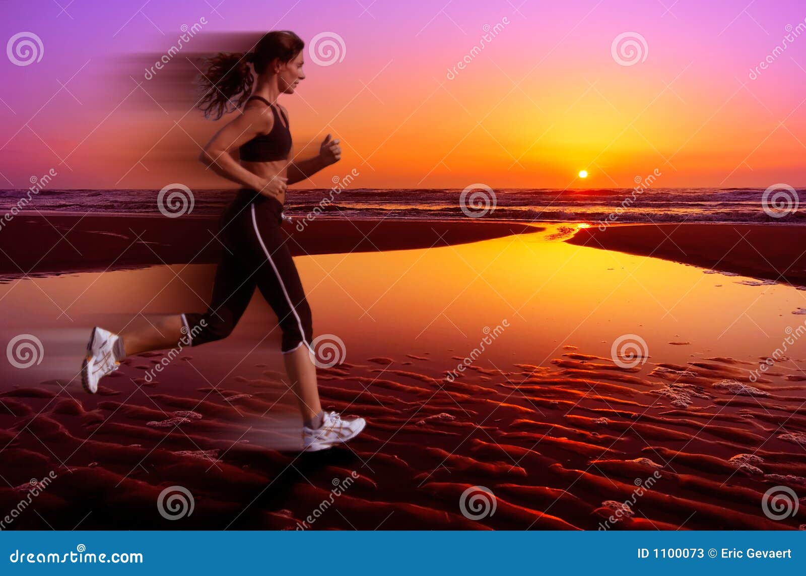 Running and sunset stock image. Image of legs, sweat, lifestyle - 1100073