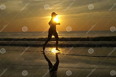 Running Sunset stock photo. Image of copy, hour, active - 1249314