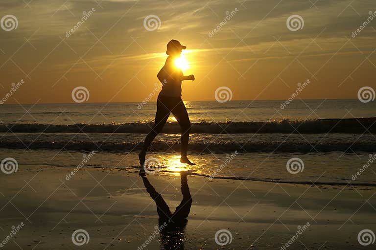 Running Sunset stock photo. Image of copy, hour, active - 1249314