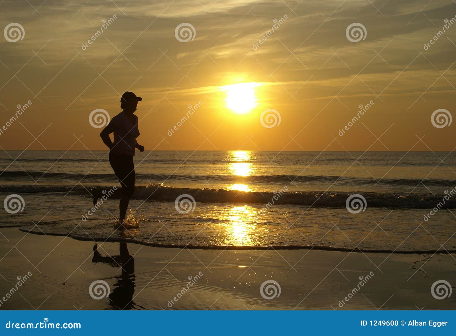 Running in the sunset stock photo. Image of california - 1249600