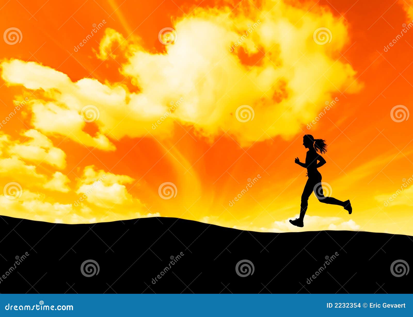 Running and sunset stock photo. Image of people, fitness - 2232354