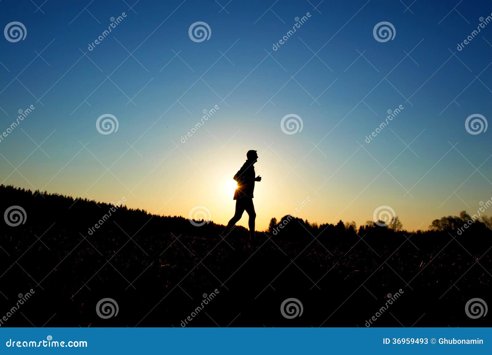 Running sunset jogger stock image. Image of exercise - 36959493