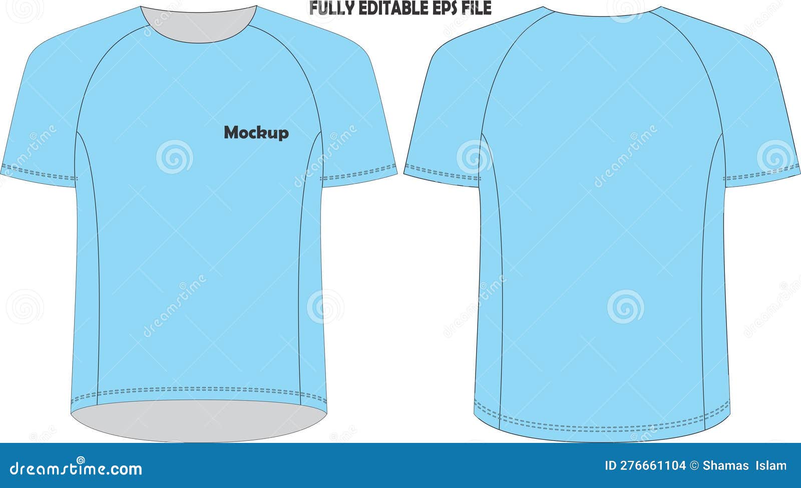 Running T Shirts Mockup Illustration Vector Stock Vector - Illustration ...