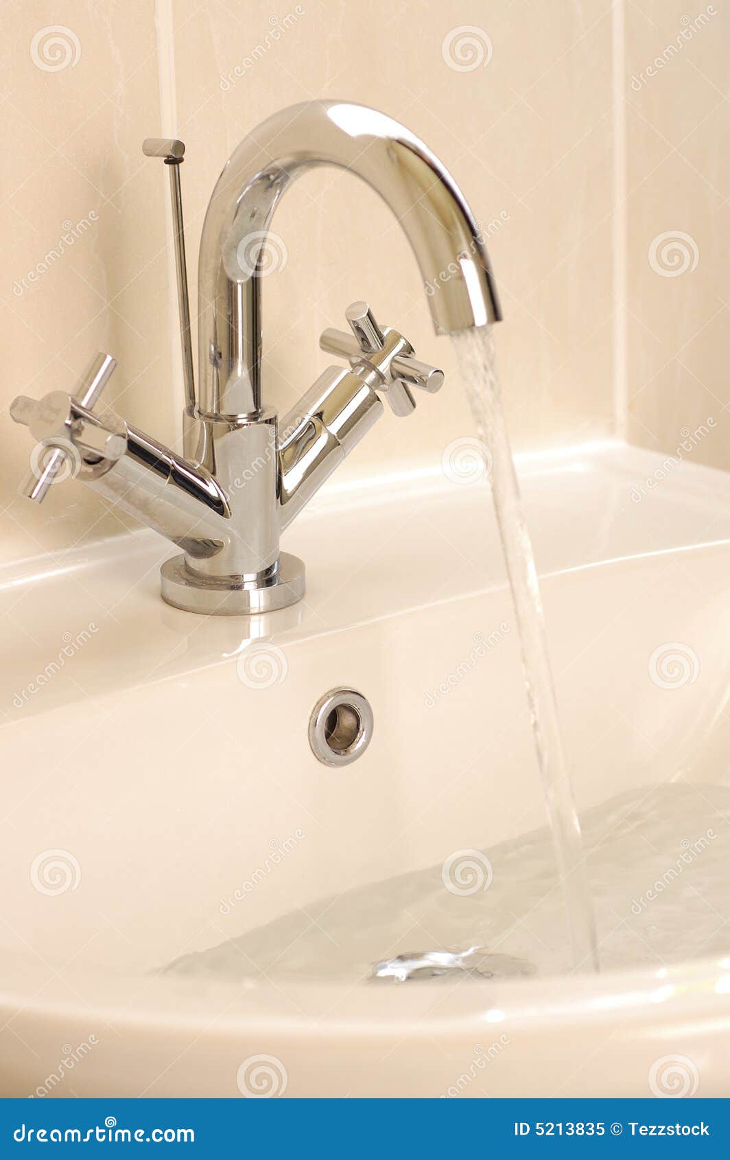 Running tap stock image. Image of ceramic, decoration - 5213835