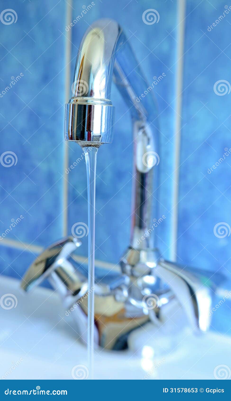 Running Tap Water stock image. Image of flowing, purity - 31578653