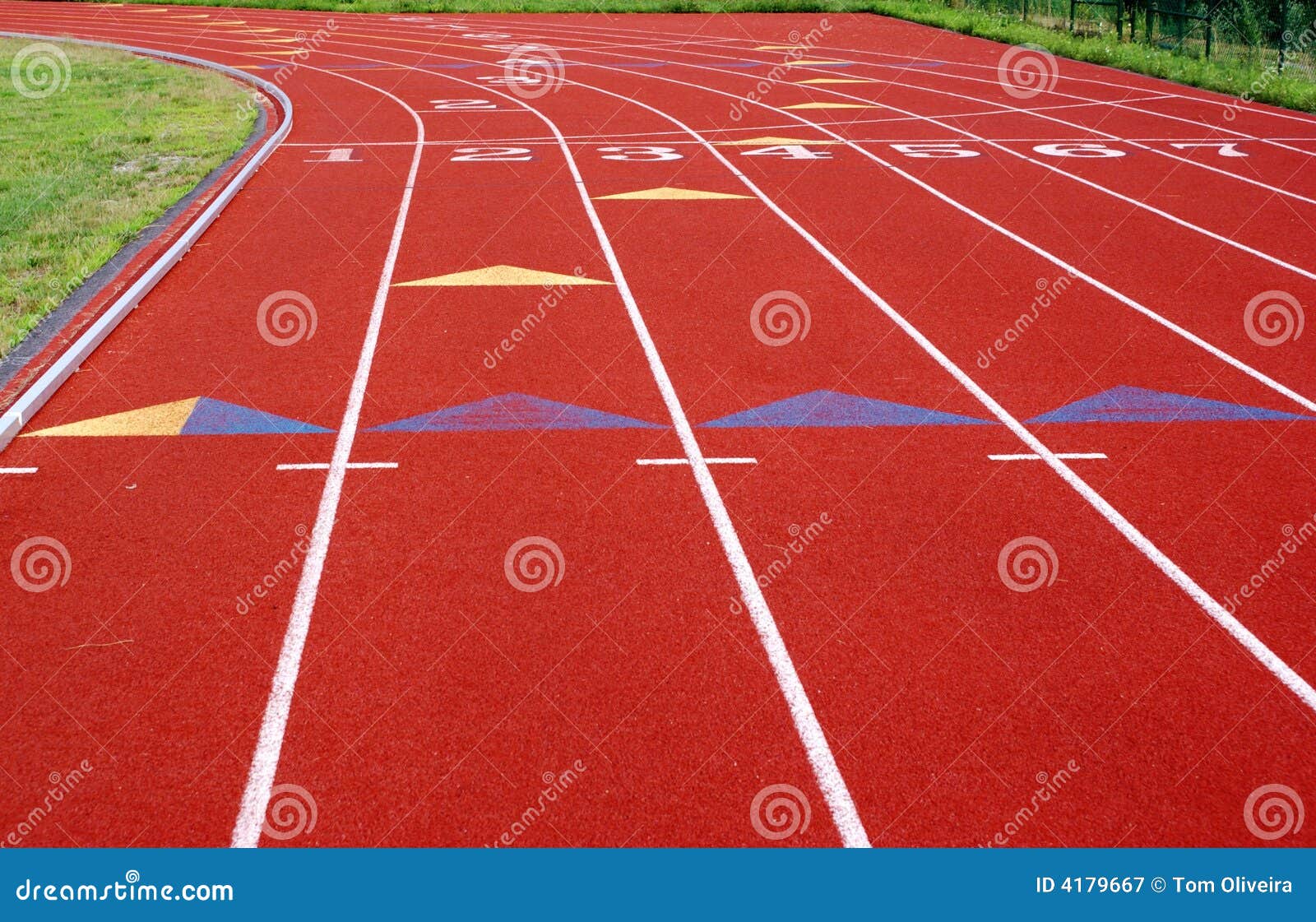 Running Track. stock image. Image of fitness, second, finish - 4179667