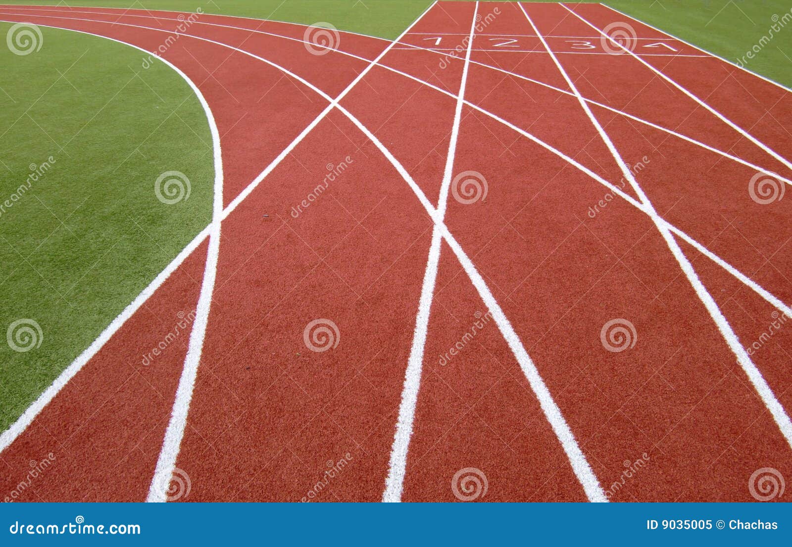 Running track stock image. Image of lane, white, four - 9035005