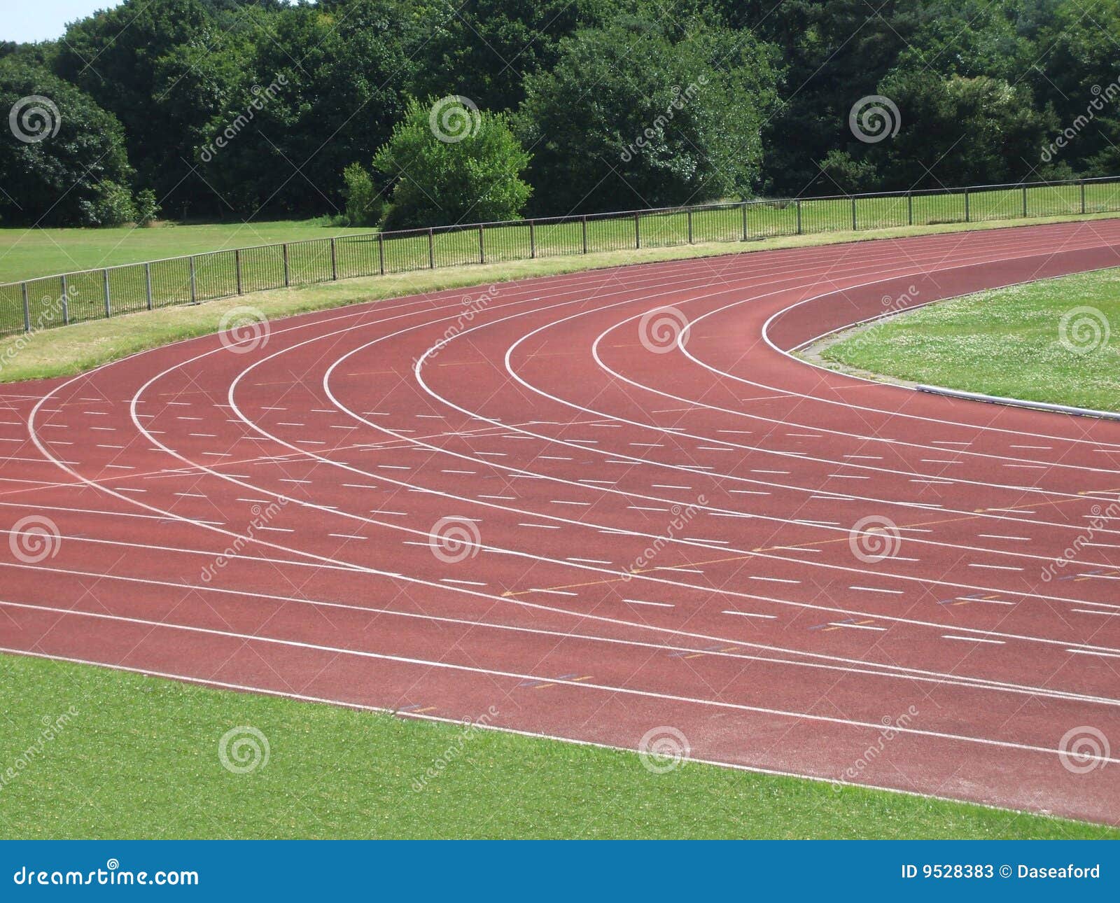 Running Track. stock image. Image of runner, sports, field - 9528383
