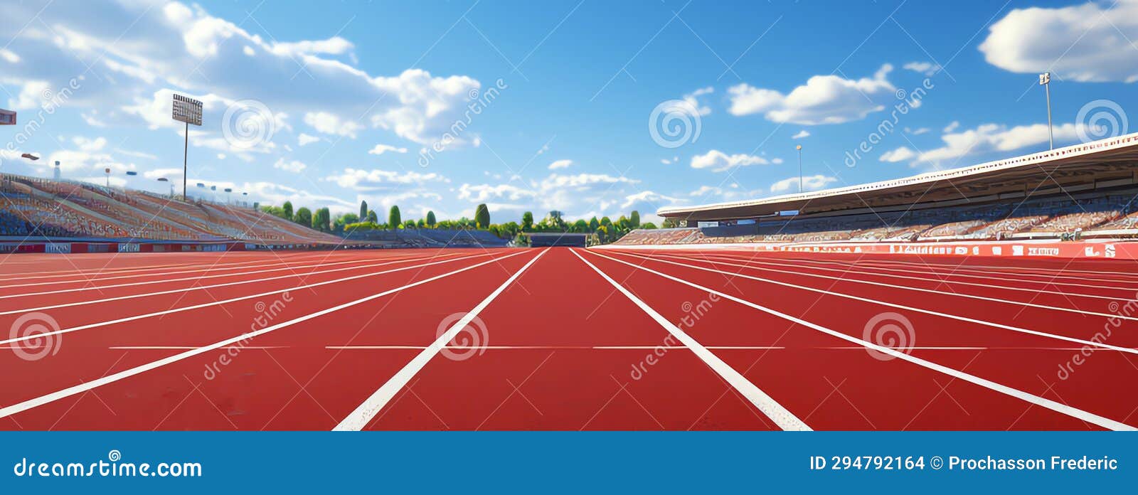 Running Track, AI Generated Stock Illustration - Illustration of ...