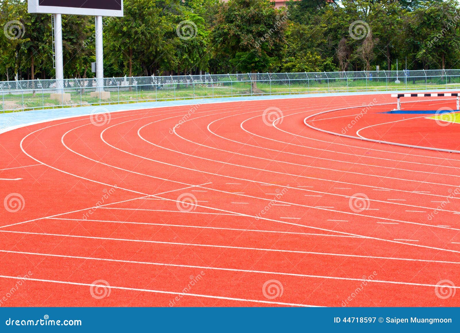 Running track stock image. Image of athlete, championship - 44718597