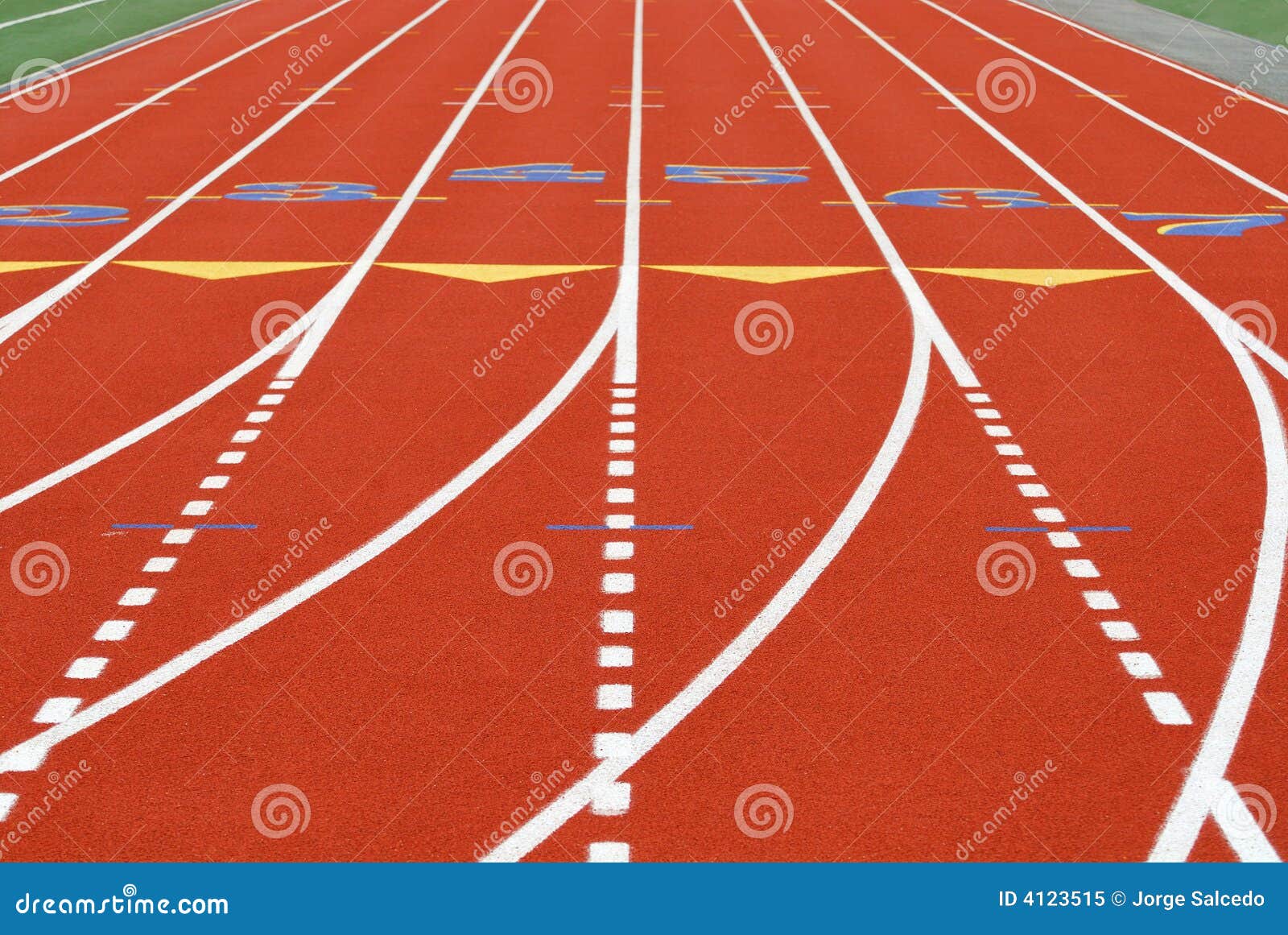 Running track background stock image. Image of doted, stadium - 4123515