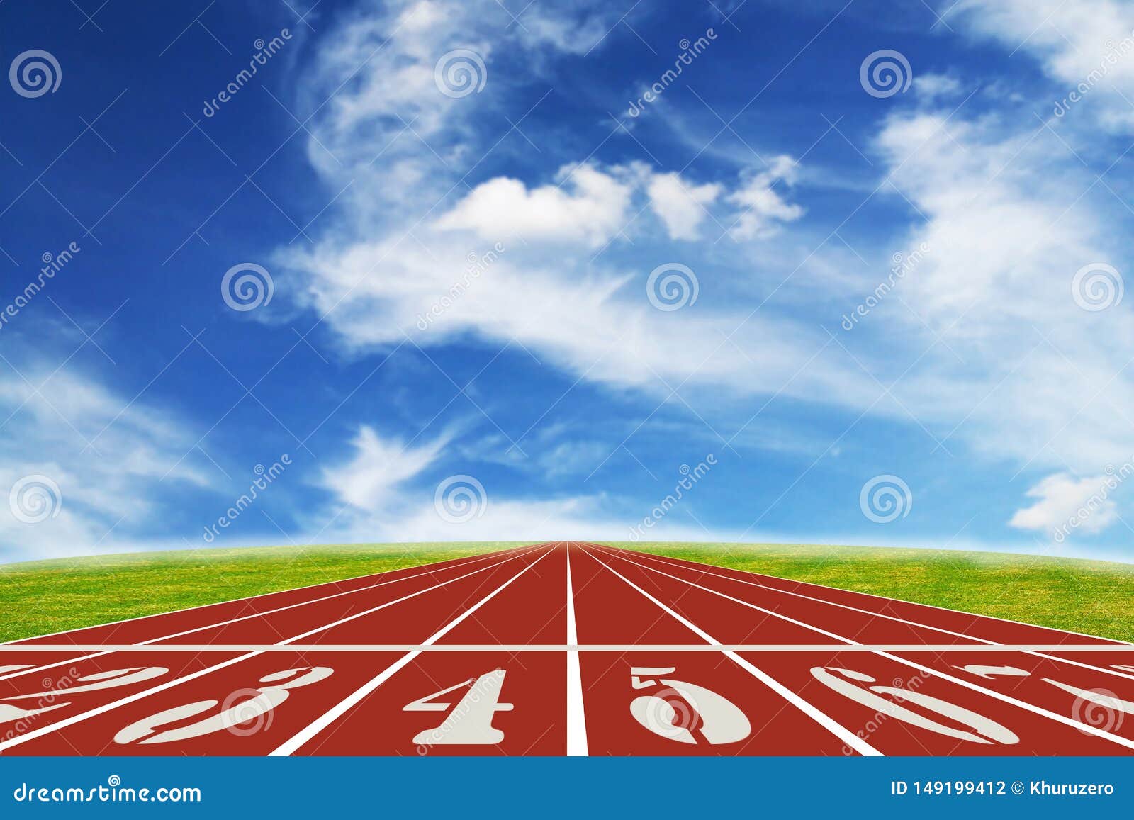 Running track stock illustration. Illustration of competition - 149199412