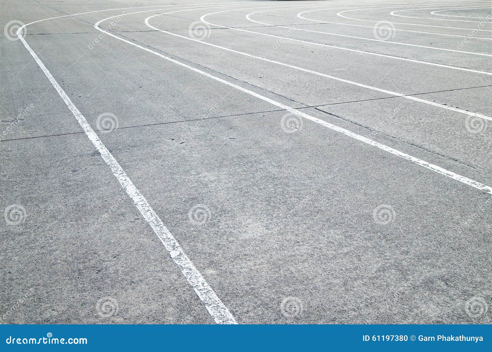 Running Track on Concrete Floor Texture Stock Photo - Image of ...